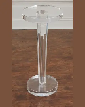 INTERLUDE HOME Lisette Acrylic Round Side Table