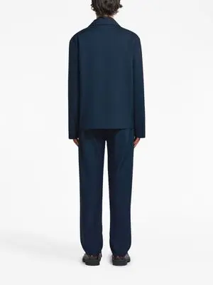 Marni Contrast-stitch Wool Blazer