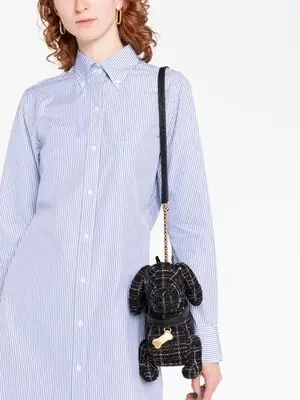 Thom Browne Logo-patch Striped Maxi Shirtdress