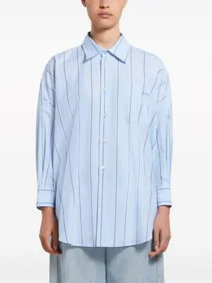 Marni Long-length Striped Cotton Shirt