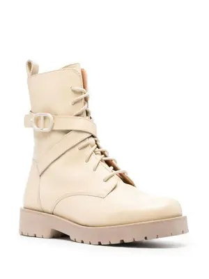 TWINSET 40mm Leather Ankle Boots
