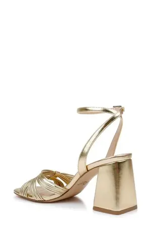 Badgley Mischka Michelle Ankle Strap Sandal - Gold Leath