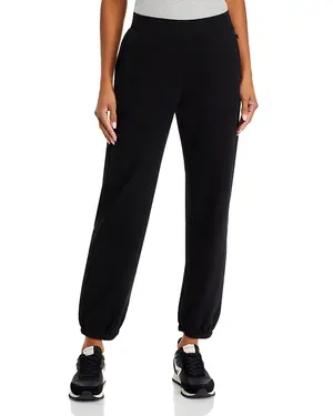 Velvet By Graham & Spencer Zuma Ribbed Waist Sweatpants - Black