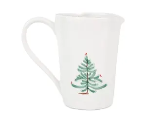 VIETRI Lastra Holiday Pitcher