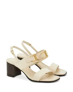 Ferragamo Mid Heel Sandals For Women
