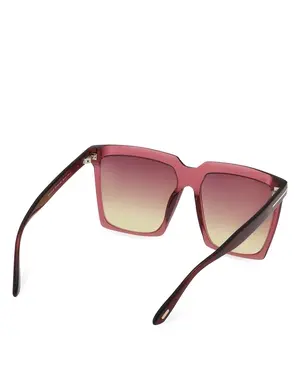 TOM FORD Square Sunglasses, 58mm
