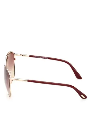 TOM FORD 59mm Round Frame Sunglasses