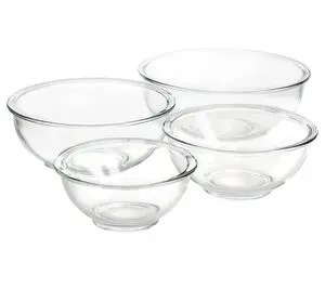 MARTHA STEWART 4 Piece Glass Nesting Bowl Set - One-color