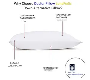 DOCTOR PILLOW Dr Pillow Luna Pedic Luxe Cloud 2 Pack Pillow