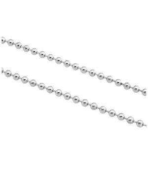 UNODE50 Sterling Plated Pulse Bead Necklace - Silver