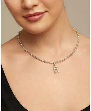 UNODE50 Sterling Plated Pulse Bead Necklace - Silver