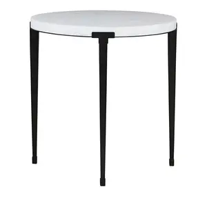 UNIVERSAL Bloomingdale's Floyd End Table - White/black