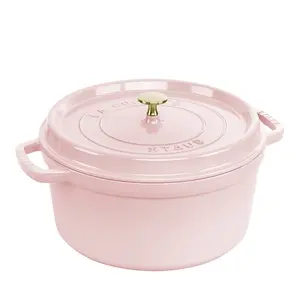 STAUB Round Cocotte, 7 Quarts - Peony