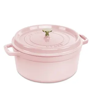 STAUB Round Cocotte, 5.5 Quart - Peony