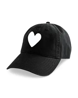KERRI ROSENTHAL Heart Baseball Cap - Black