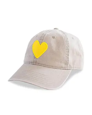 KERRI ROSENTHAL Heart Baseball Cap - Sand