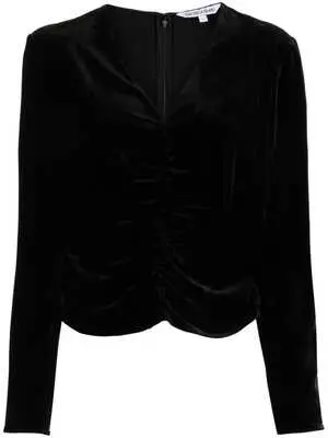 Veronica Beard Pelona Velvet Blouse
