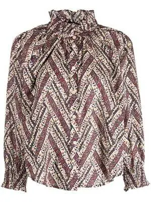 Veronica Beard Calisto Floral-print Blouse