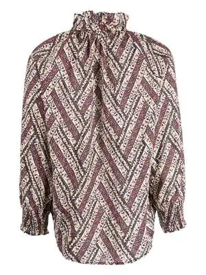 Veronica Beard Calisto Floral-print Blouse