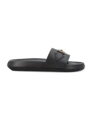 Versace VERSACE Medusa Biggie Sliders - Blackversace Gold