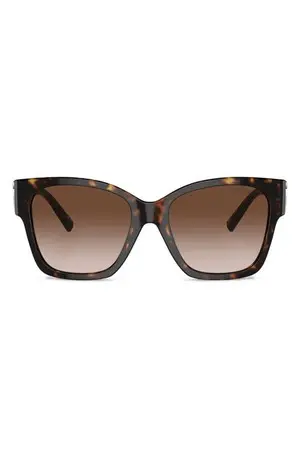 Tiffany & Co. 54mm Square Sunglasses - Havana