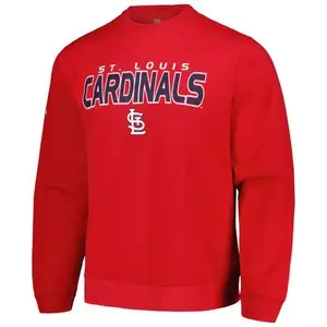 STITCHES St. Louis Cardinals Pullover Sweatshirt