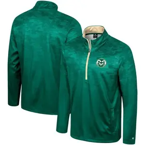 COLOSSEUM Colorado State Rams The Machine Half-zip Jacket - Green