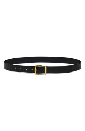 Madewell Essential Leather Belt - True Black
