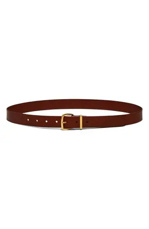 Madewell Essential Leather Belt - Warm Cinnamon