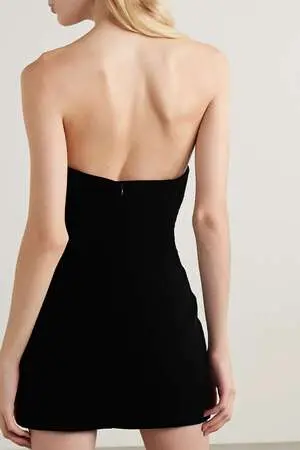 Wardrobe.NYC Strapless Velvet Mini Dress