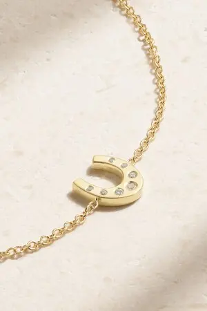 JENNIFER MEYER Mini Horseshoe Diamond Bracelet