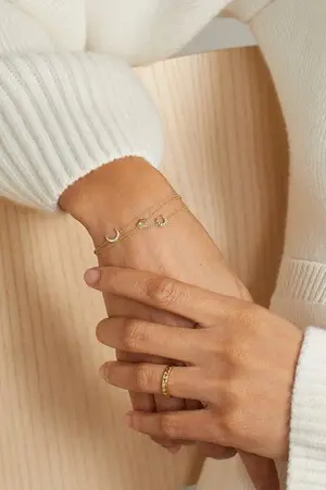 JENNIFER MEYER Mini Horseshoe Diamond Bracelet