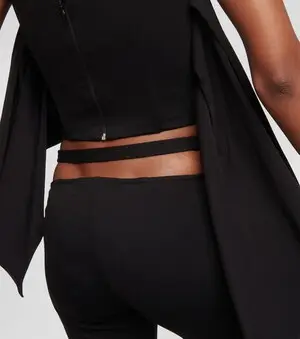 Attico Cutout Flared Pants