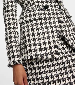 Veronica Beard Miller Dickey Houndstooth Blazer