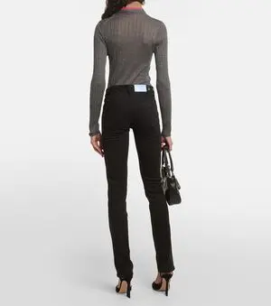7 For All Mankind High-rise Straight Jeans