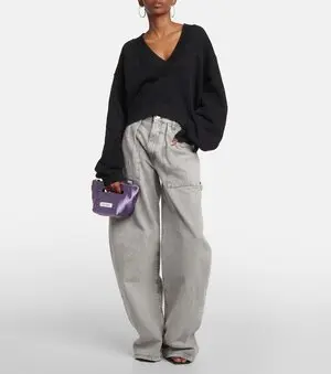 Attico Effie Barrel-leg Jeans - Grey
