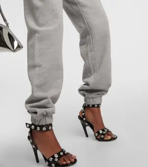 Attico Penny Cotton Jersey Sweatpants - Grey