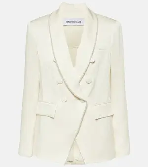 Veronica Beard Jagger Crêpe Satin Dickey Blazer