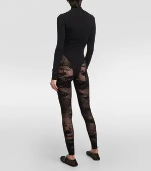 Alaïa High-neck Wool-blend Catsuit