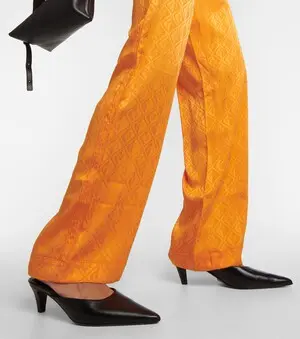 MARINE SERRE Moon Diamant Satin Pajama Pants