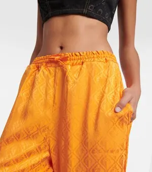 MARINE SERRE Moon Diamant Satin Pajama Pants