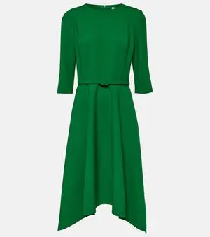 Oscar De La Renta Wool-blend Midi Dress