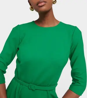 Oscar De La Renta Wool-blend Midi Dress