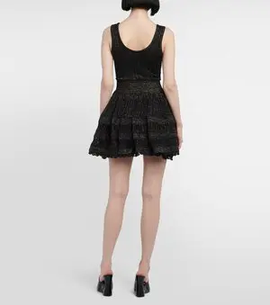 Alaïa Crinoline Wool-blend Mini Dress
