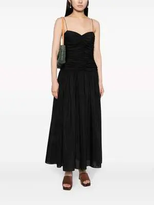 Matteau Drop-waist Gathered Dress