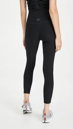 Beyond Yoga Spacedye Out Of Pocket High Waisted Midi Leggings - Darkest Night