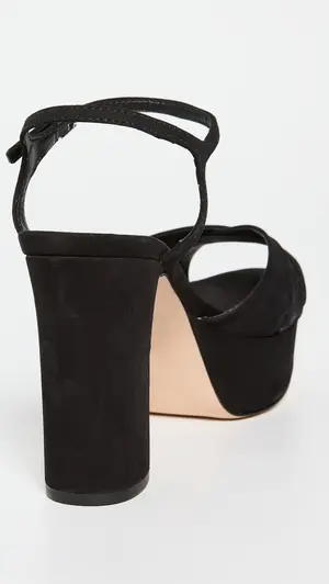 Schutz Keefa Platform Sandals - Black