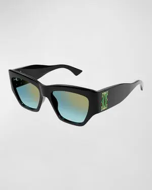 CARTIER Monogram Cat-eye Sunglasses - Black