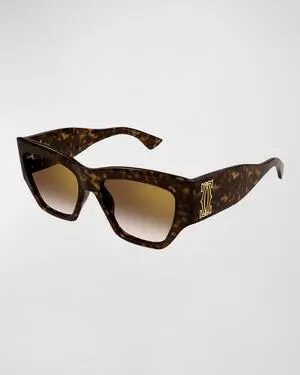 CARTIER Monogram Cat-eye Sunglasses - Dark Tortoiseshell