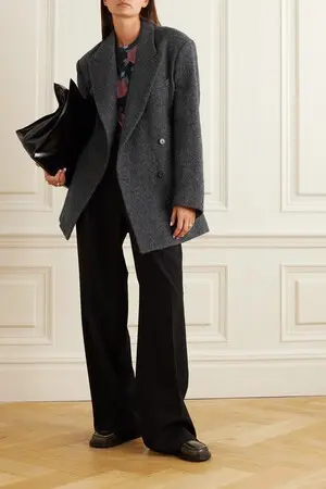 Dries Van Noten Oversized Double-breasted Wool Jacket